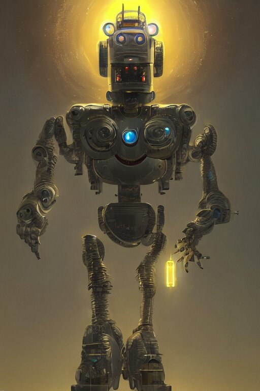sentient being animal - robot, inspired by mario feng, intricate ...