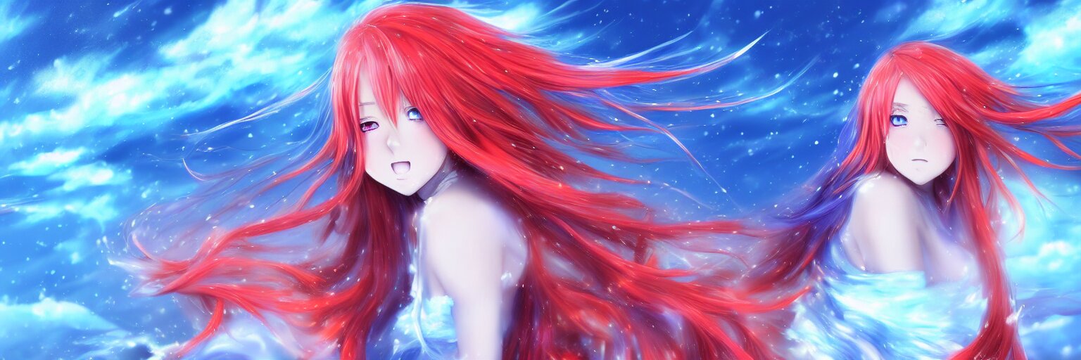 Lexica - Advanced digital anime art, a very cute gorgeous teenage girl ...