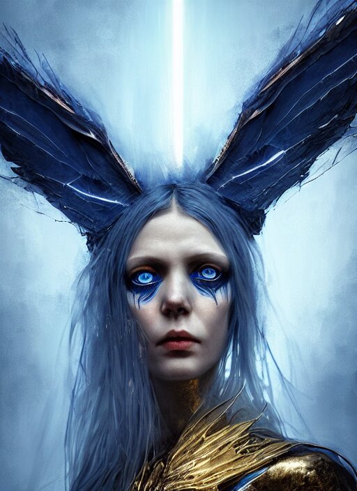 Lexica - Her huge ominous glowing blue eyes staring into my soul ...