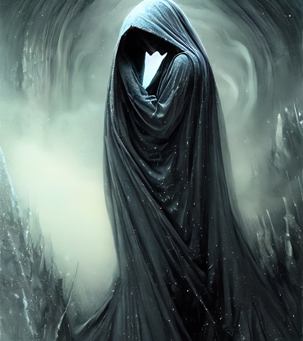 Lexica - Hyperrealist portrait of beautifully crystalized ring wraith ...