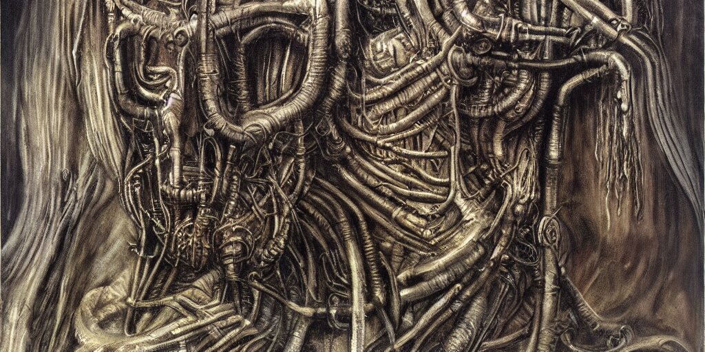 Lexica - A foggy highly detailed oil painting of a aetherpunk god by h ...