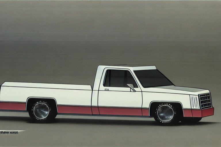 Lexica - 1985 Chevrolet k20 c10 concept art