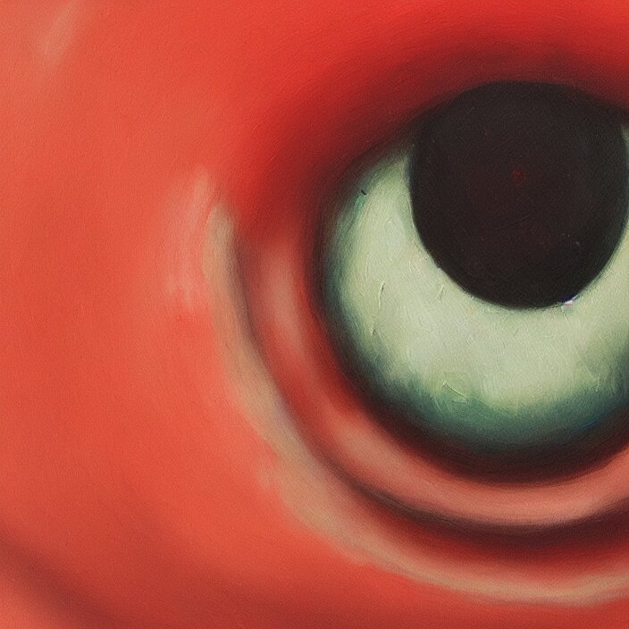 Lexica - A very detailed closeup painting of an eyeball with red veins ...