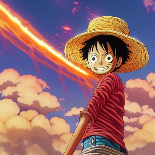 Lexica - Luffy art by dan mumford and yusuke murata and makoto shinkai ...