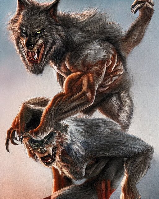 Lexica - Werewolf concept designs by Rick Baker, highly detailed, Oil ...
