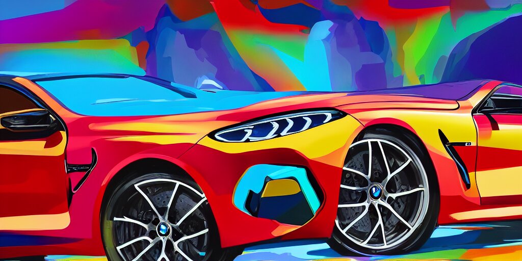 Lexica - Bmw m 8 pop art painting, rtx, raytracing, 8 k, highly ...