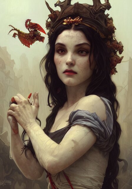 Lexica - Snow white zombie apocalypse mummy and demons, intricate ...