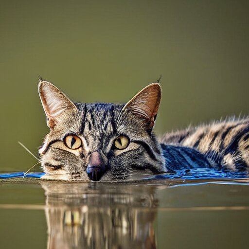 Lexica - A cat - crocodile, wildlife photography