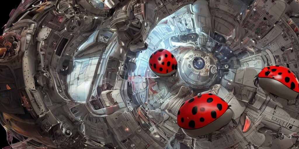 Lexica - A 3 d rendered movie still a ladybug descendant 1 million into ...