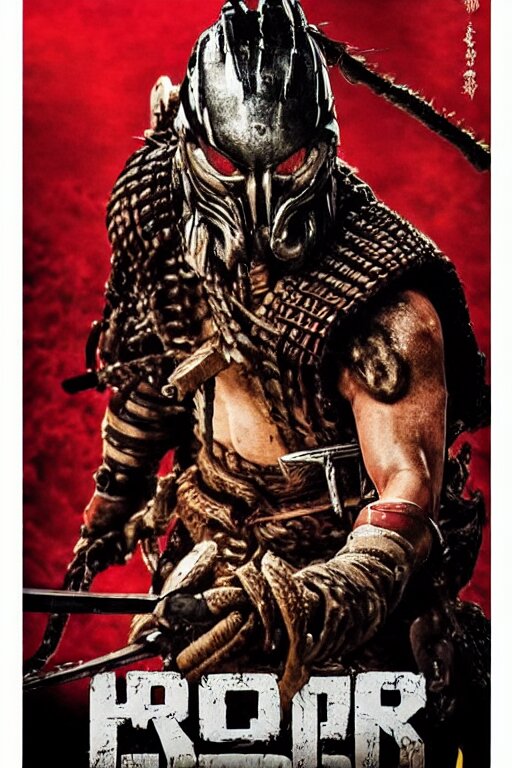 Lexica - Movie poster for predator film shot in feudal japan staring ...