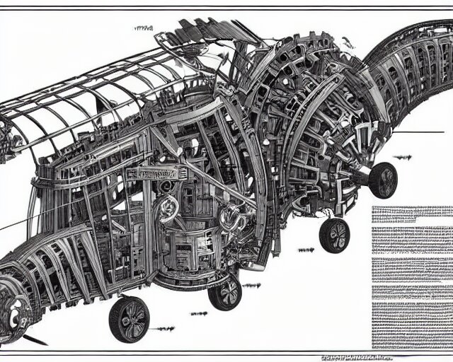 a full page of a mechanical blueprint showing a cutaway design f... - Arthub.ai