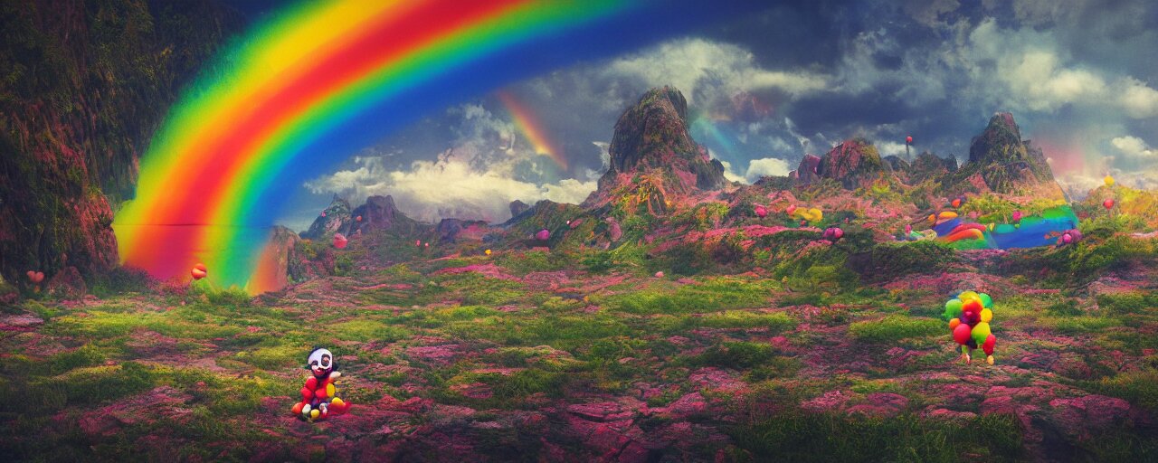 Lexica - ” clown world landscape, [ by wlop, cinematic, detailed, clown ...