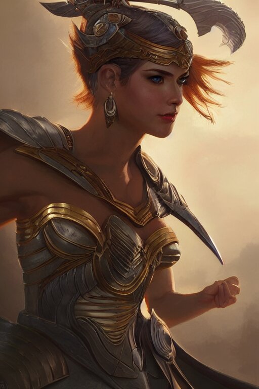 Lexica - Amazon valkyrie athena, d & d, fantasy, portrait, highly ...