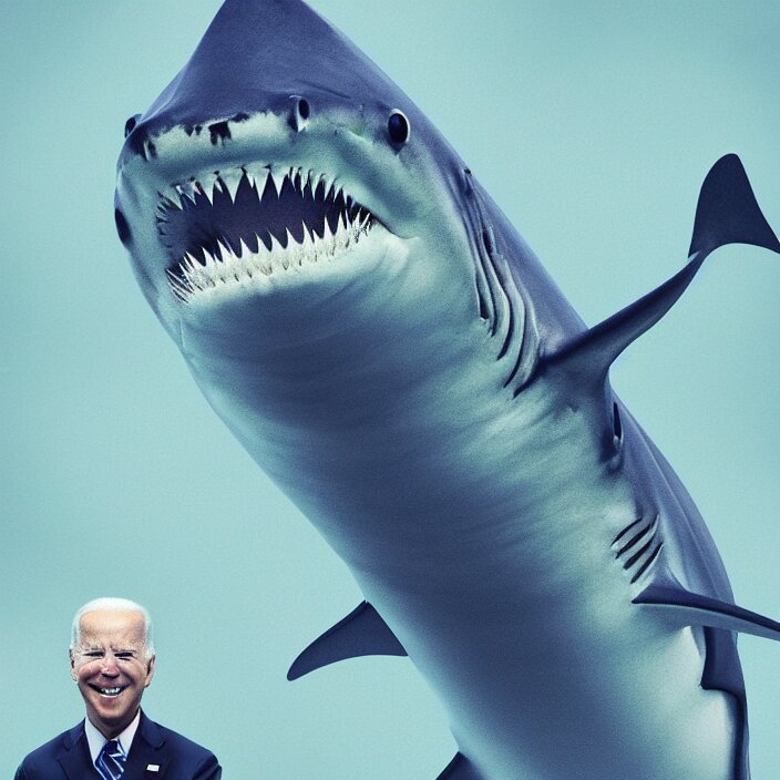 Lexica - Portrait of joe biden as a shark. intricate abstract ...