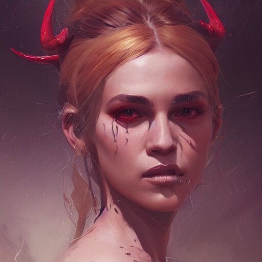 Lexica - A beautiful portrait of a devil goddess by greg rutkowski and ...