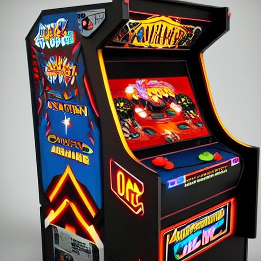 Lexica - 1990s arcade machine, octane render, unreal engine, digital ...