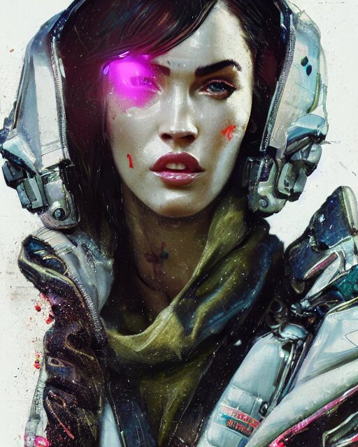 Lexica - Detailed portrait megan fox cyborg operator girl cyberpunk ...