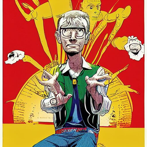 Lexica - Psychic guy emitting psychic powers, by jamie hewlett, by ...