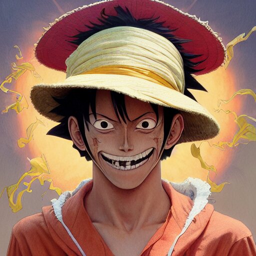 Lexica - Highly detailed vfx portrait of monkey d. luffy, stephen bliss ...