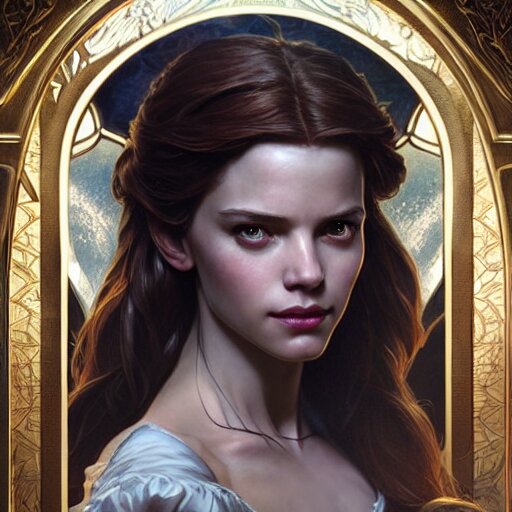Lexica - Belle beauty and the beast ; ultra realistic, concept art ...