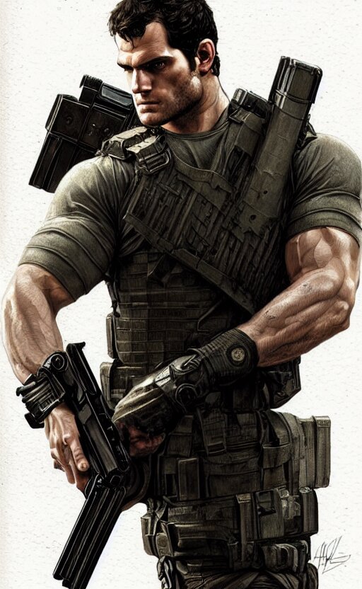Lexica - Portrait of henry cavill as chris redfield, resident evil ...