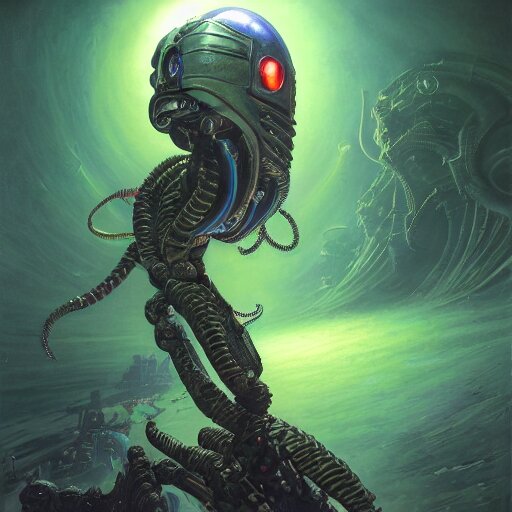 Lexica - Cinematic portrait of psychedelic robotic scorpion, exotic ...