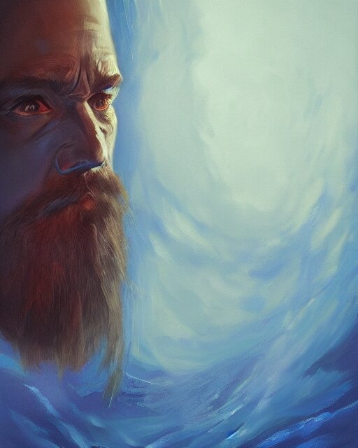 Lexica - Hyper realistic painting of a wizard in a blue robe, by Anato ...