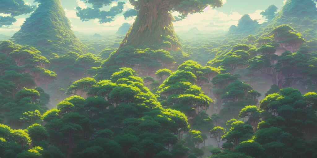 Lexica - Highly detailed vfx panoramic landscape of studio ghibli ...