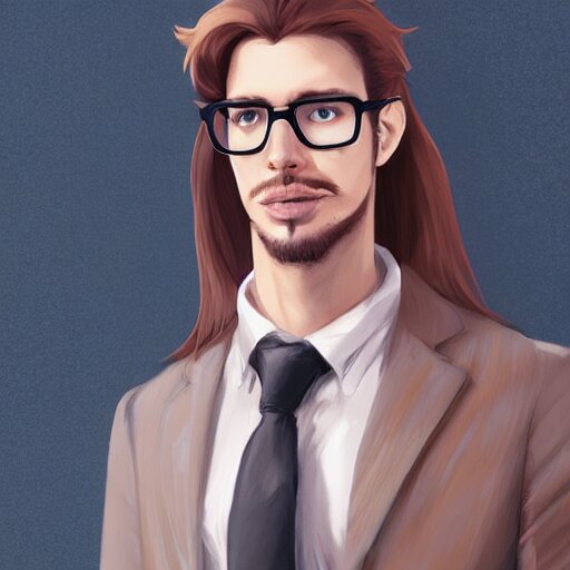 Lexica - A beautiful cute german guy with very long chestnut! hair ...