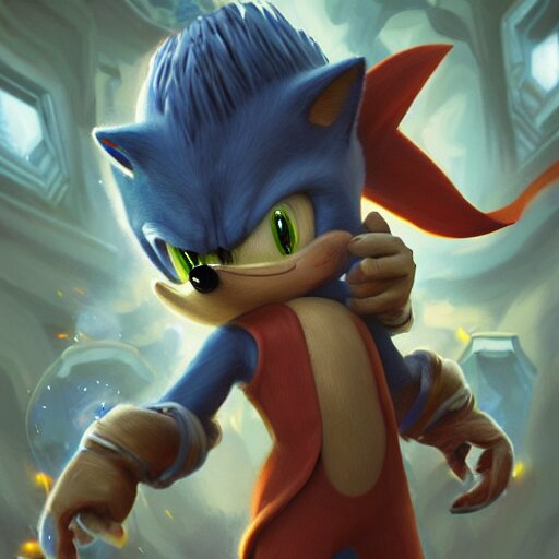 Lexica - Sonic the hedgehog, deep focus, d & d, fantasy, intricate ...