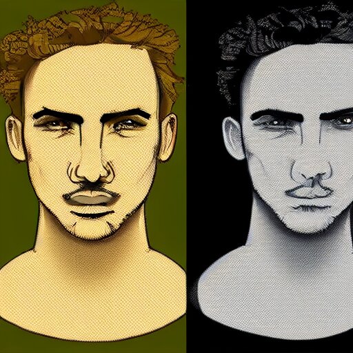 Lexica - Human, male, portrait, vectorart, deviantart