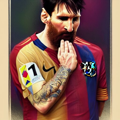 Lexica - Lionel messi praying like a muslim, d & d, fantasy, intricate ...