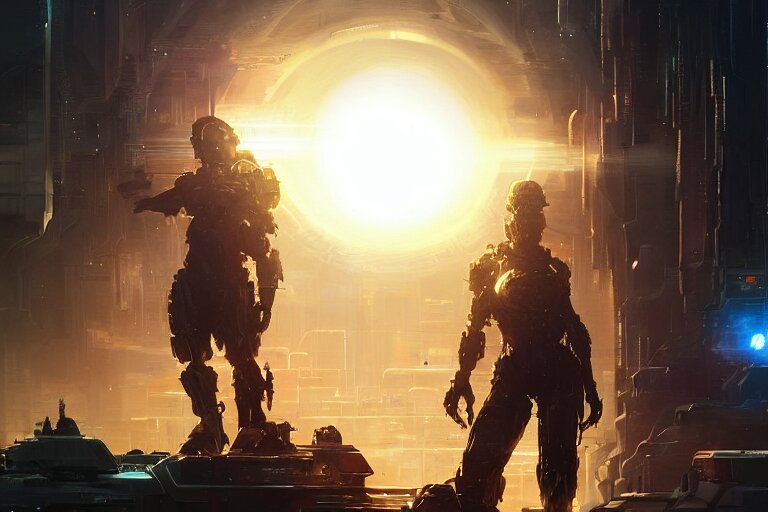 Lexica - Portrait sci-fi art by Greg Rutkowski and Ruan Jia and artgerm ...