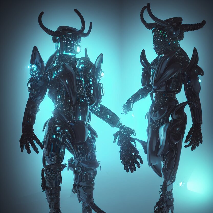 Lexica - Cyber punk, oni mask, 3 d render beeple, compound eye of ...