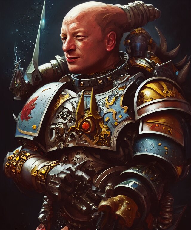 Lexica - Jamie Oliver as Warhammer 40k Space Ork, portrait, fantasy ...