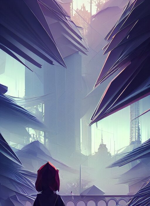 spring mornings in the low - poly tokyo, diffuse lighting, fanta... - Arthub.ai