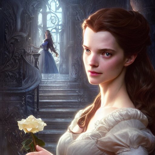 Lexica - Belle beauty and the beast ; ultra realistic, concept art ...