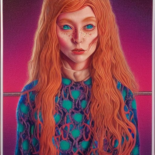 colored pencil art on paper, pretty witch, by casey weldon, high ...