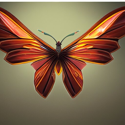Lexica - A phoenix butterfly with six wings ， trending on art station ...