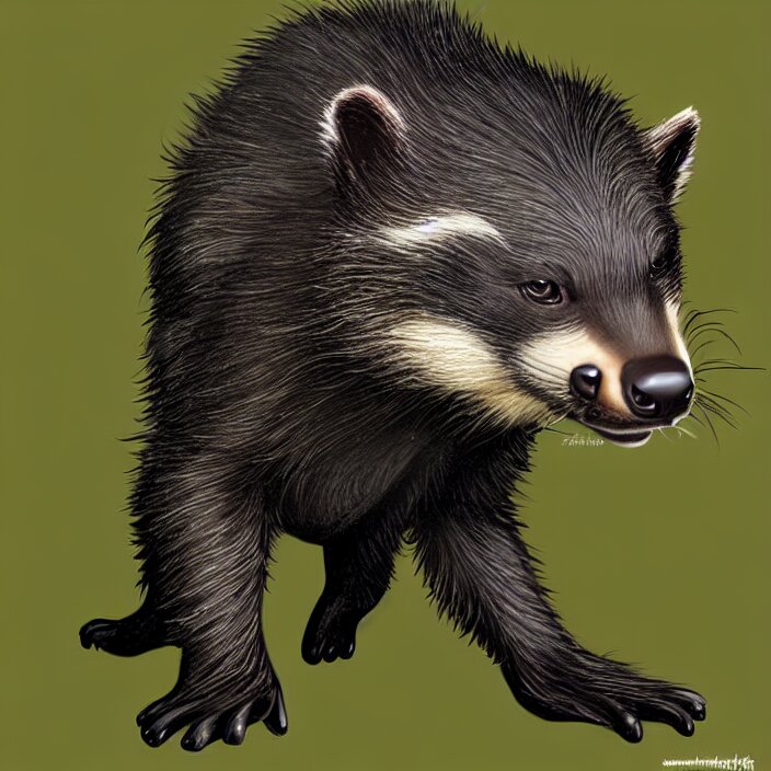 Lexica - Cute honey badger, ultra realistic, concept art, highly detailed