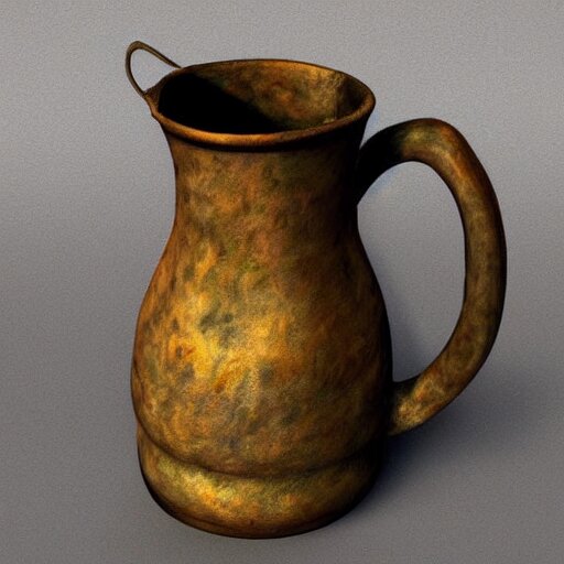 Lexica - Impressionist symetrical paris steel jug, by egon schiele and ...