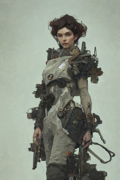 Lexica - A full portrait of a beautiful post apocalyptic offworld medic ...