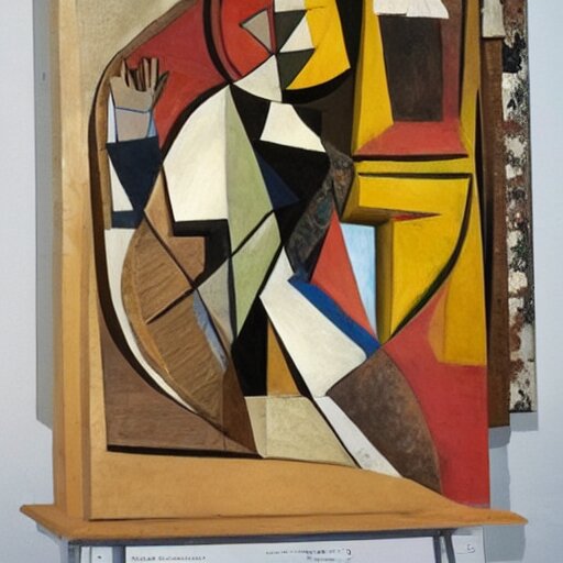 Lexica - A sculpture a 🦝 made pure recycle materials, cubism, Pablo Picasso