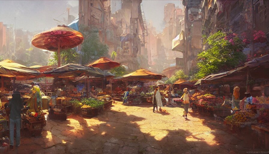 Lexica - Craig mullins and ghibli digital illustration of solarpunk ...