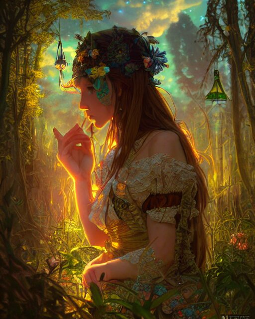 Lexica - Girl in solarpunk village, evening, 4 k, ultra realistic ...