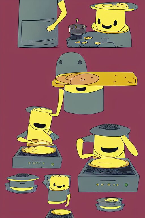Lexica - Mf doom making pancakes in style of adventure time, animation ...