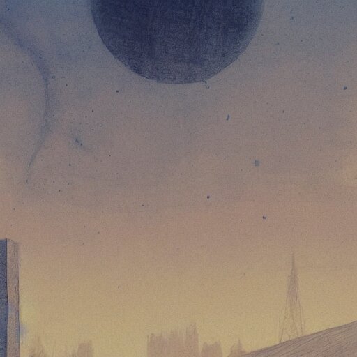 Lexica - A drawing of a building with a sky background, concept art by ...