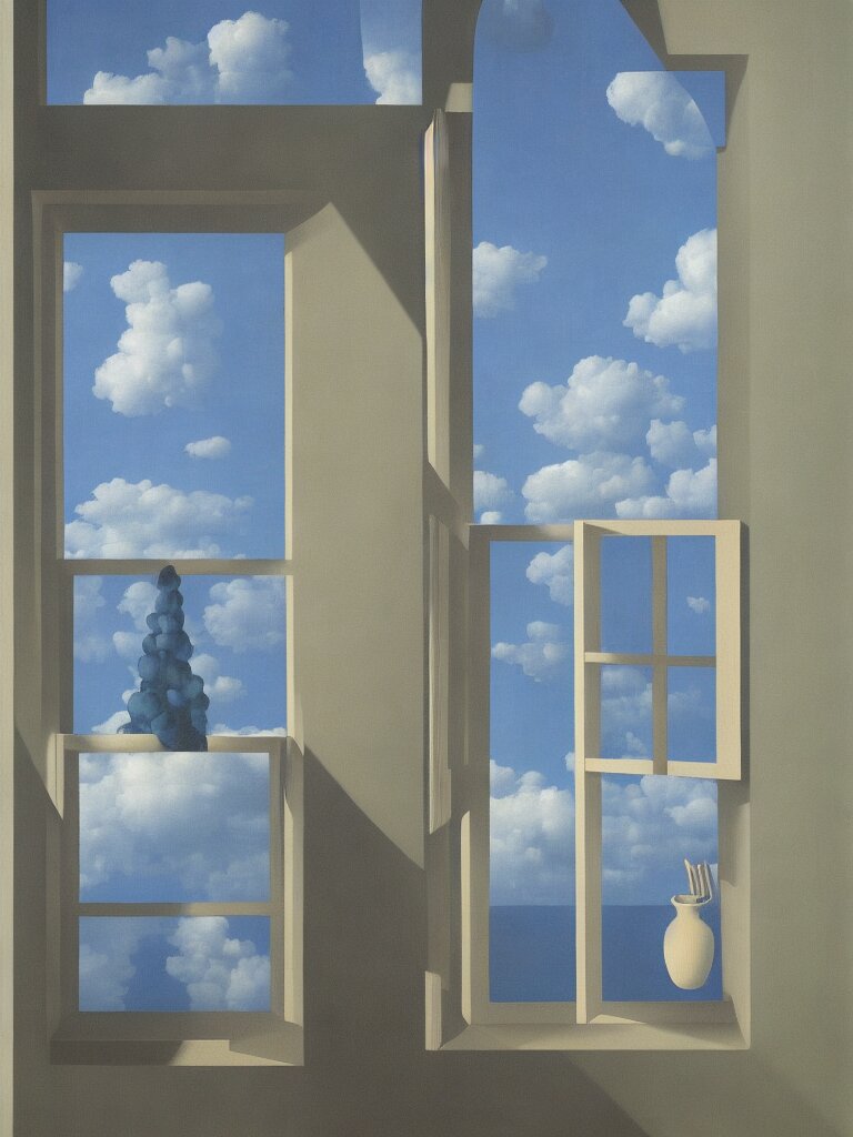 Lexica - The window by rene magritte, detailed painting, hd, hq, high ...