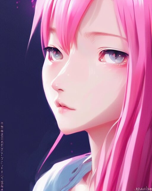 Lexica - Cute girl with pink hair | | very very anime!!!, fine - face ...