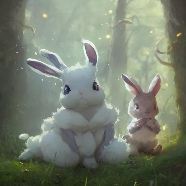 Lexica - A beautiful portrait of a single cute pokemon bunny. character ...